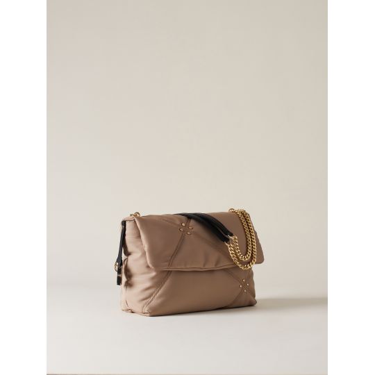 BORSA CROSS OVER C/PATTA L. TESS./VITELL SABBIA